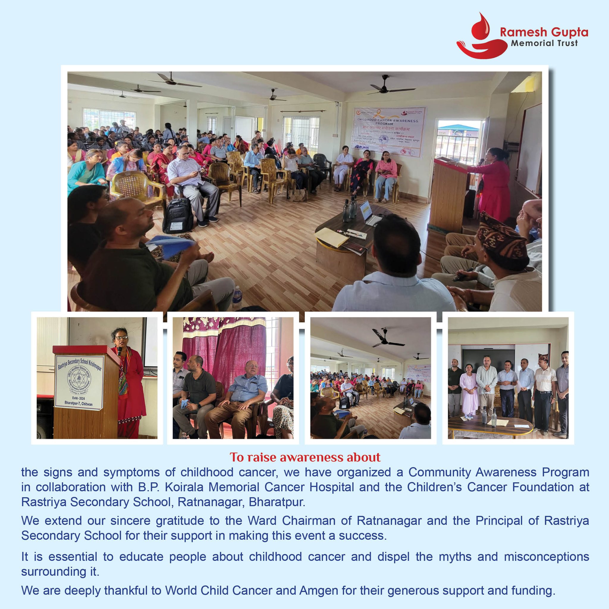 Community Awareness Program to raise Awareness about the signs and ...